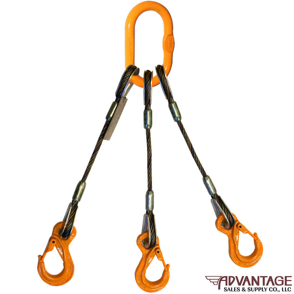 Three-Leg Bridle Wire Rope Slings - Advantage Sales & Supply, LLC