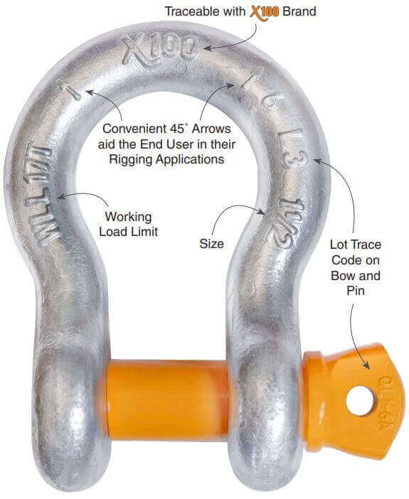 X100® Carbon Steel Screw Pin Anchor Shackles - Advantage Sales & Supply ...